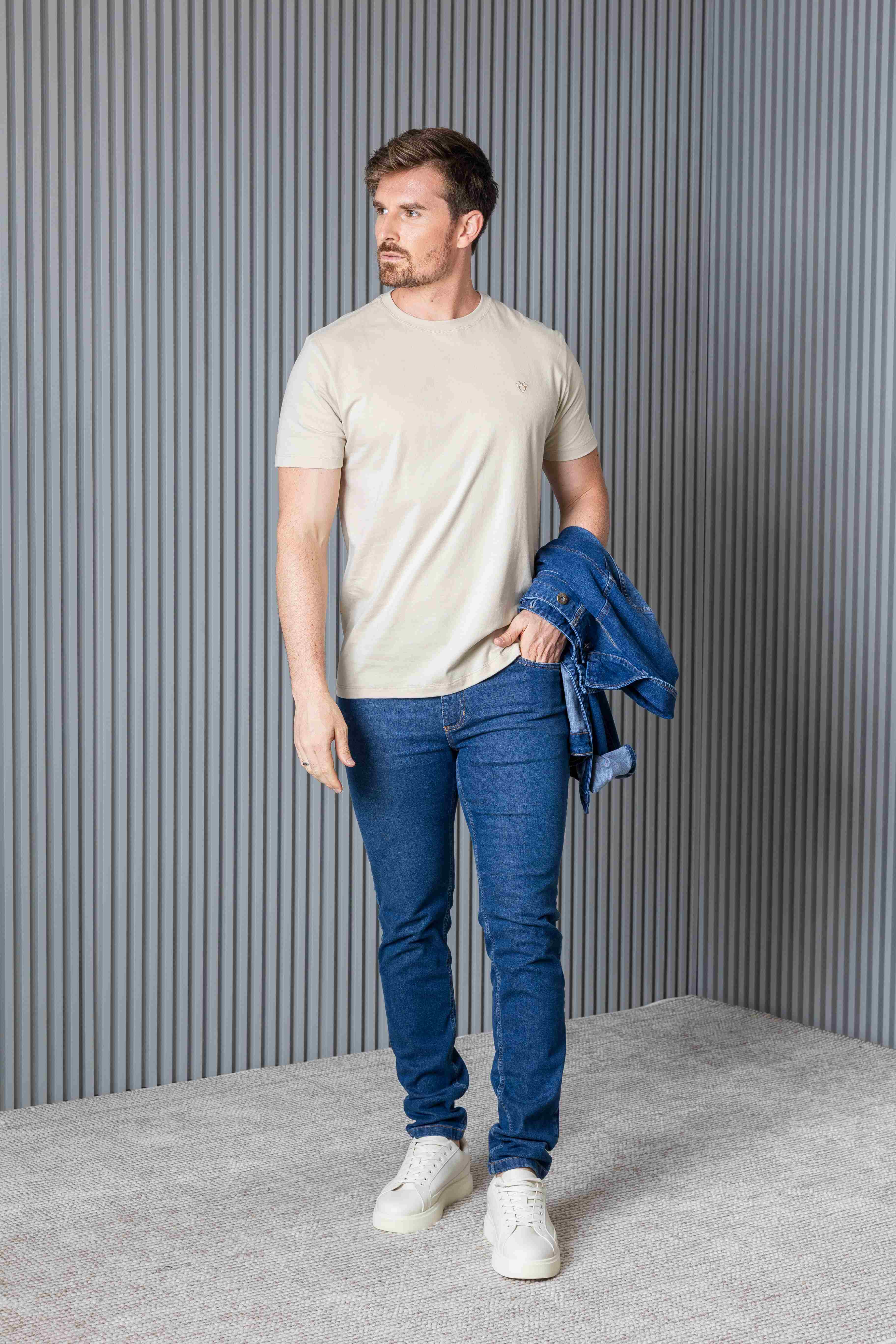 Calça Masculina Skinny Escura Básica Indigo Escuro | ROCKSHAM